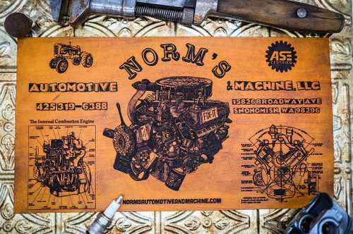 A little gift that I made for a local Machine Shop | Glowforge