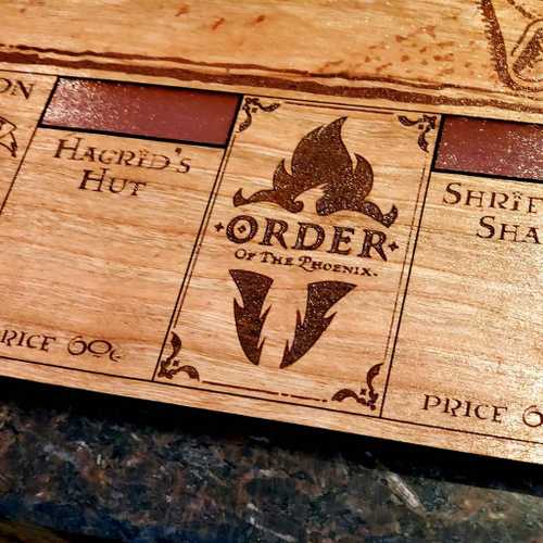 Harry Potter themed Monopoly project | Glowforge