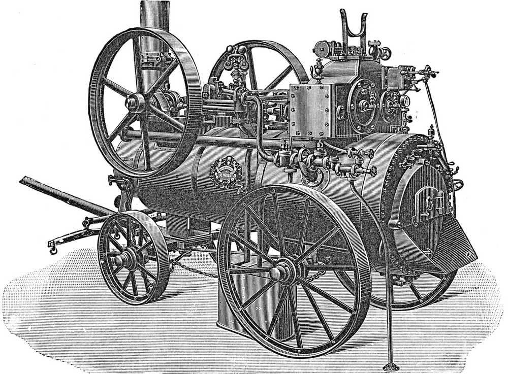 Pre Release: Steam Engine Lithograph Engrave | Glowforge