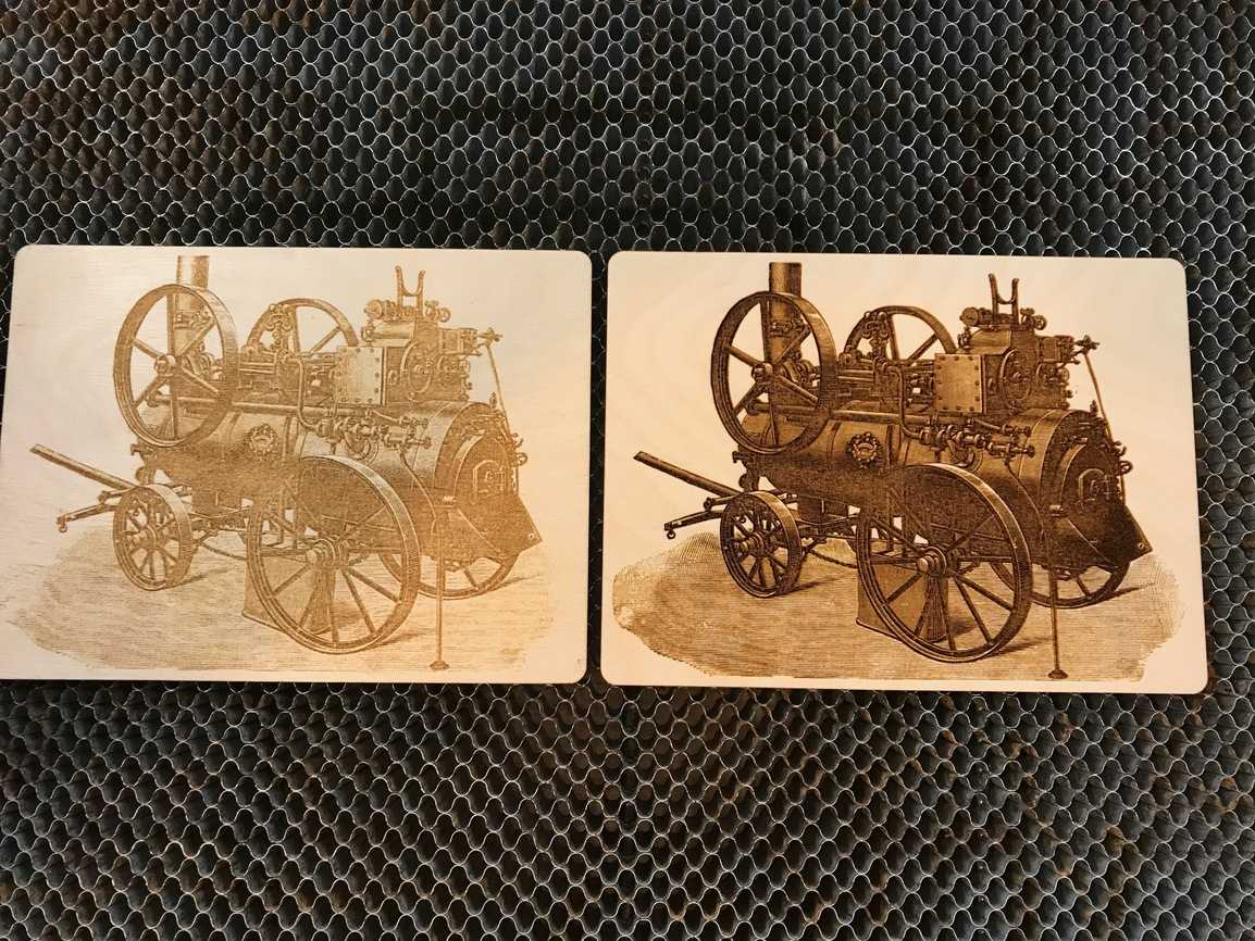 Pre Release: Steam Engine Lithograph Engrave | Glowforge