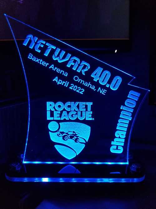 Acrylic Trophy and LED Base | Glowforge