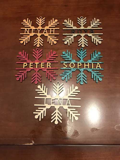 Christmas Snowflake Ornament | Glowforge