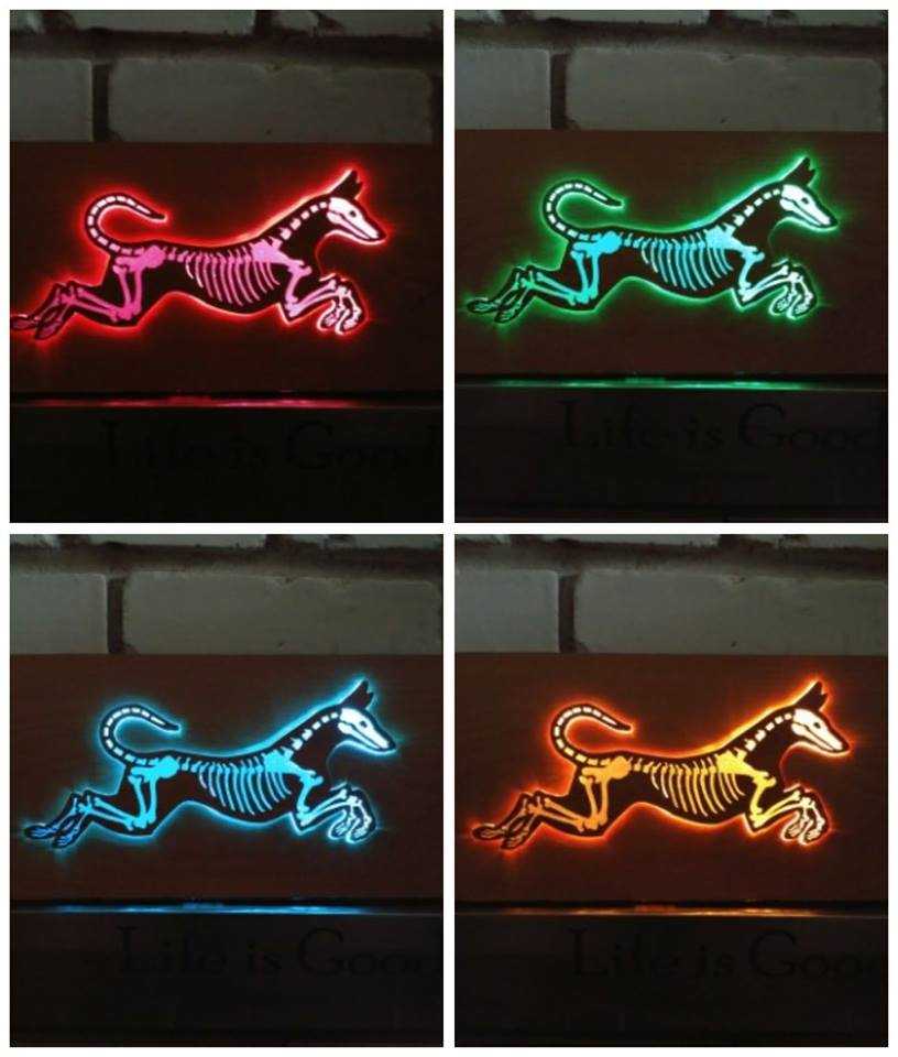 LED floating wall art | Glowforge