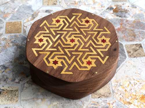 Layered Hexagonal twist box | Glowforge