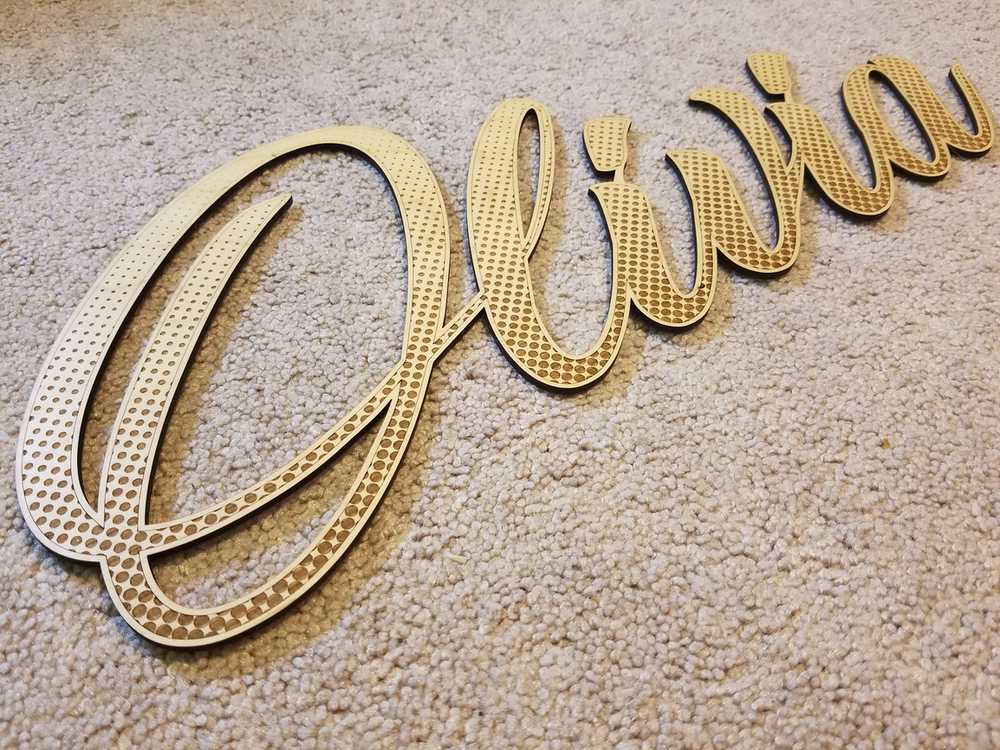 Beta Project: Name Wall Art | Glowforge