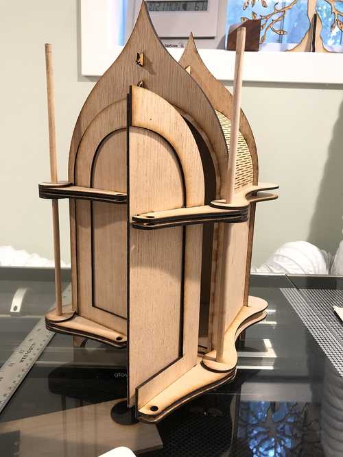 Prototype for a mystical cabinet | Glowforge
