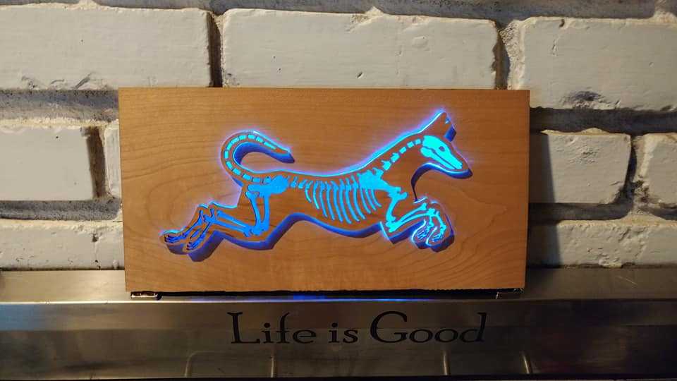 LED floating wall art | Glowforge