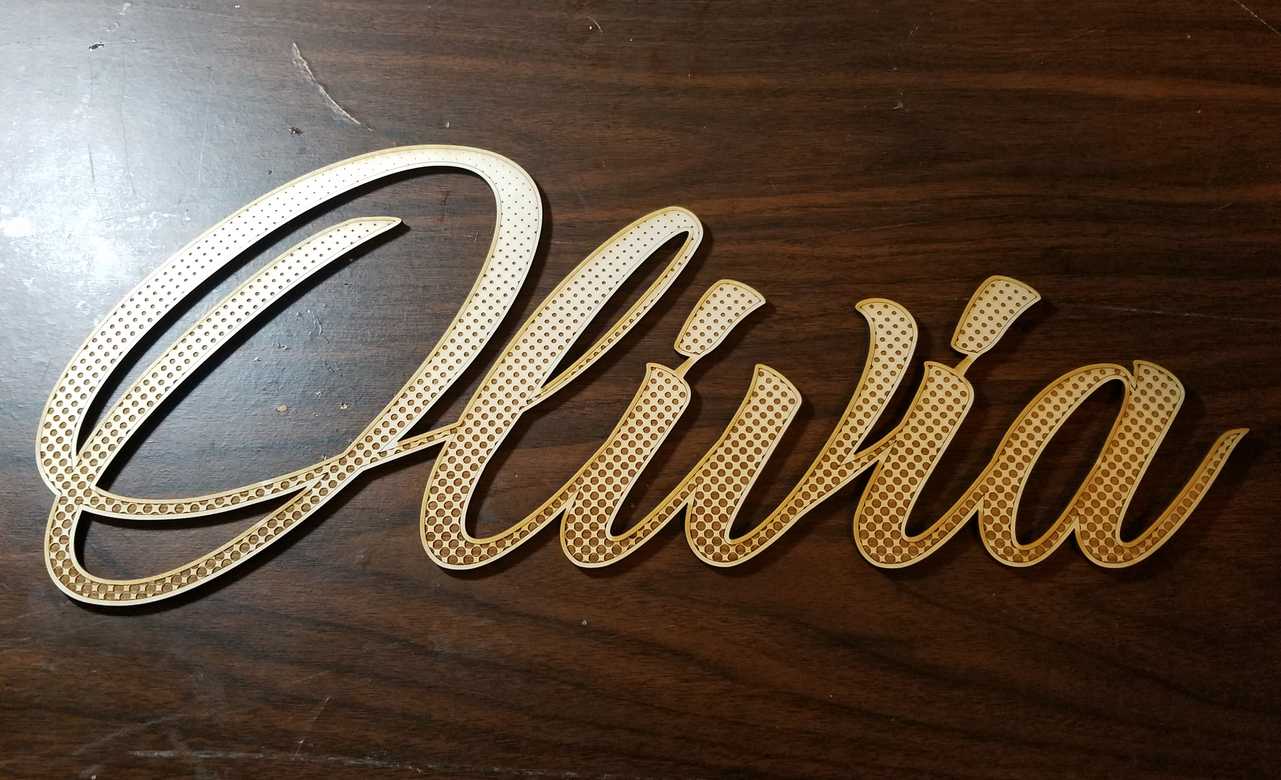 Beta Project: Name Wall Art | Glowforge
