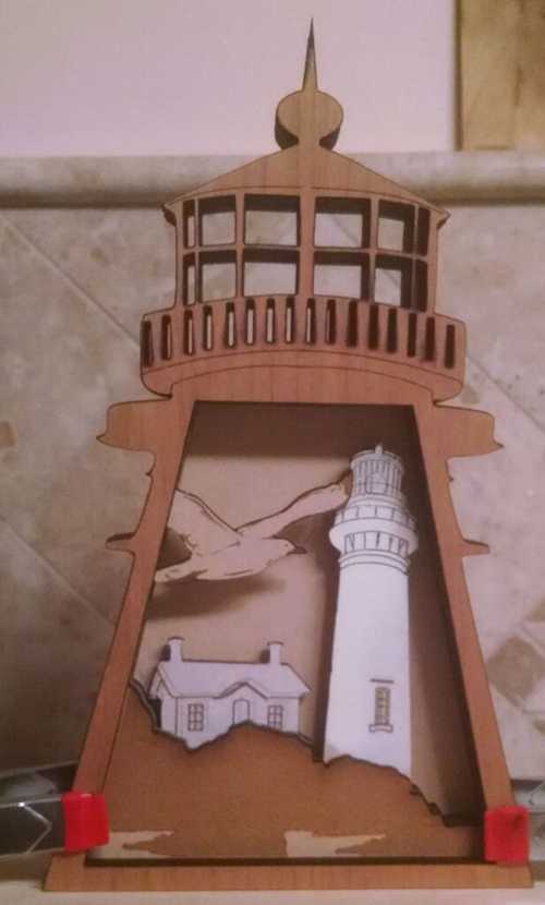 Layered Lighthouse Gift | Glowforge
